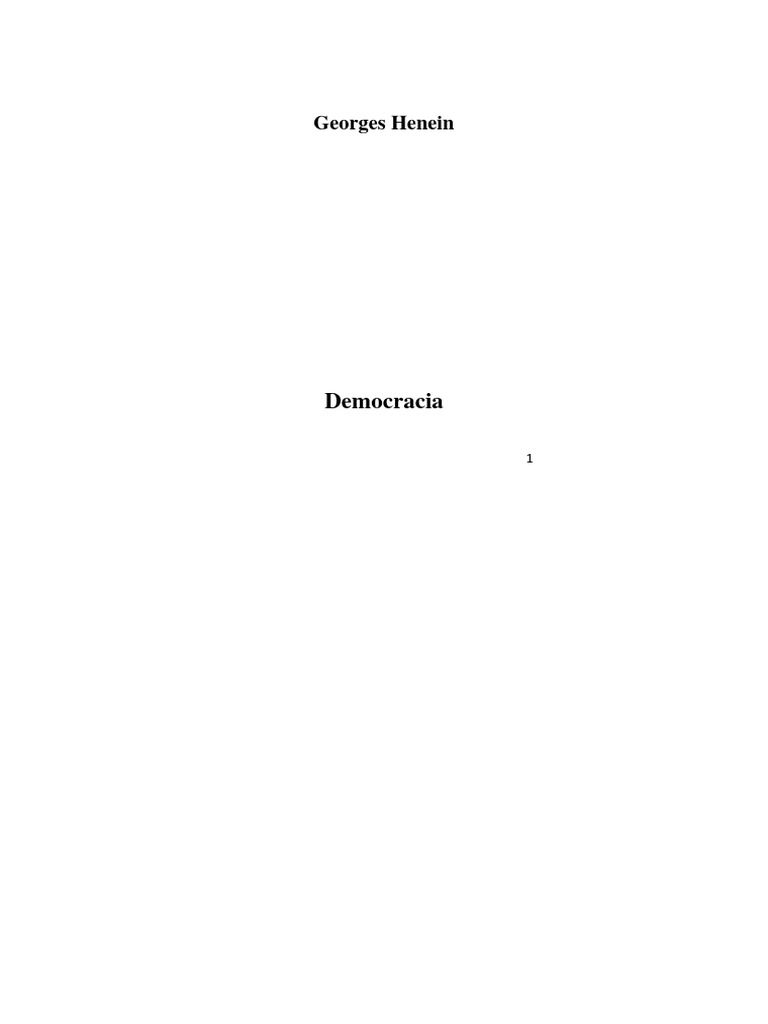 90 Georges Henein Text | PDF | Democracia | Ideologías políticas