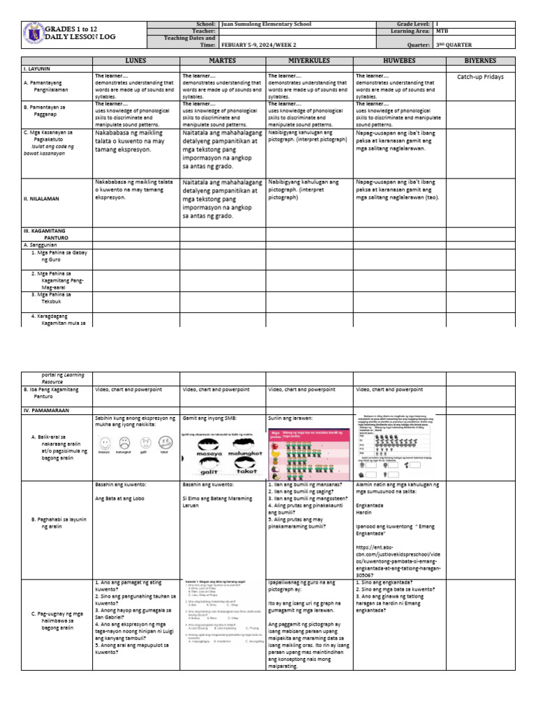 DLL MTB-1 Q3-Week2 | PDF