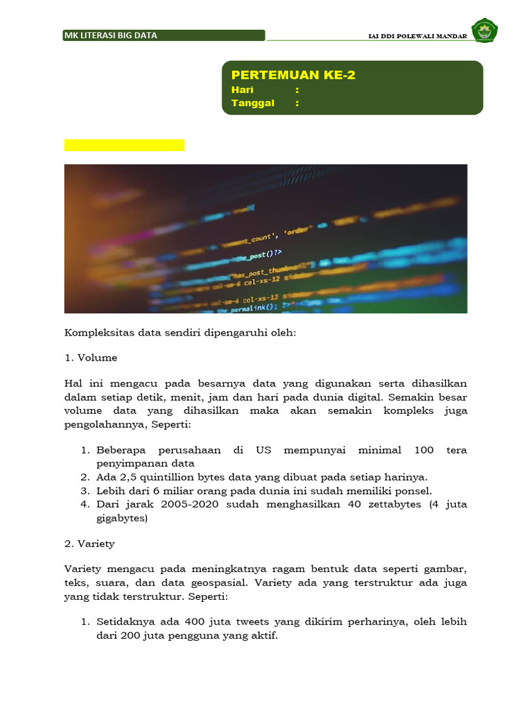 Materi 2 Literasi Big Data | PDF