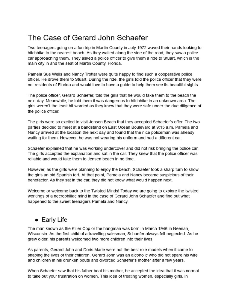 Gerard John Schaefer - Script | PDF | Verdict