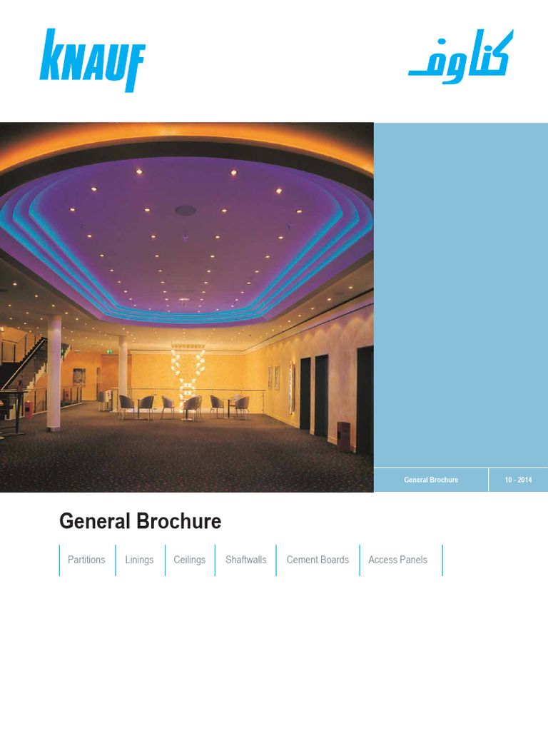 Knauf General Brochure | PDF | Wall | Drywall
