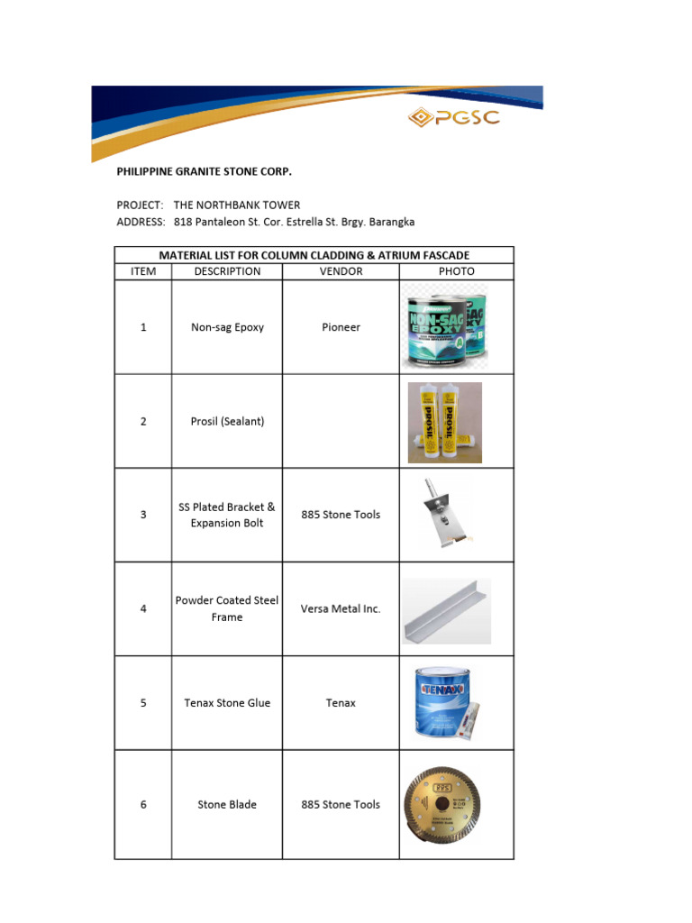 Philippine Granite Stone Corp | PDF
