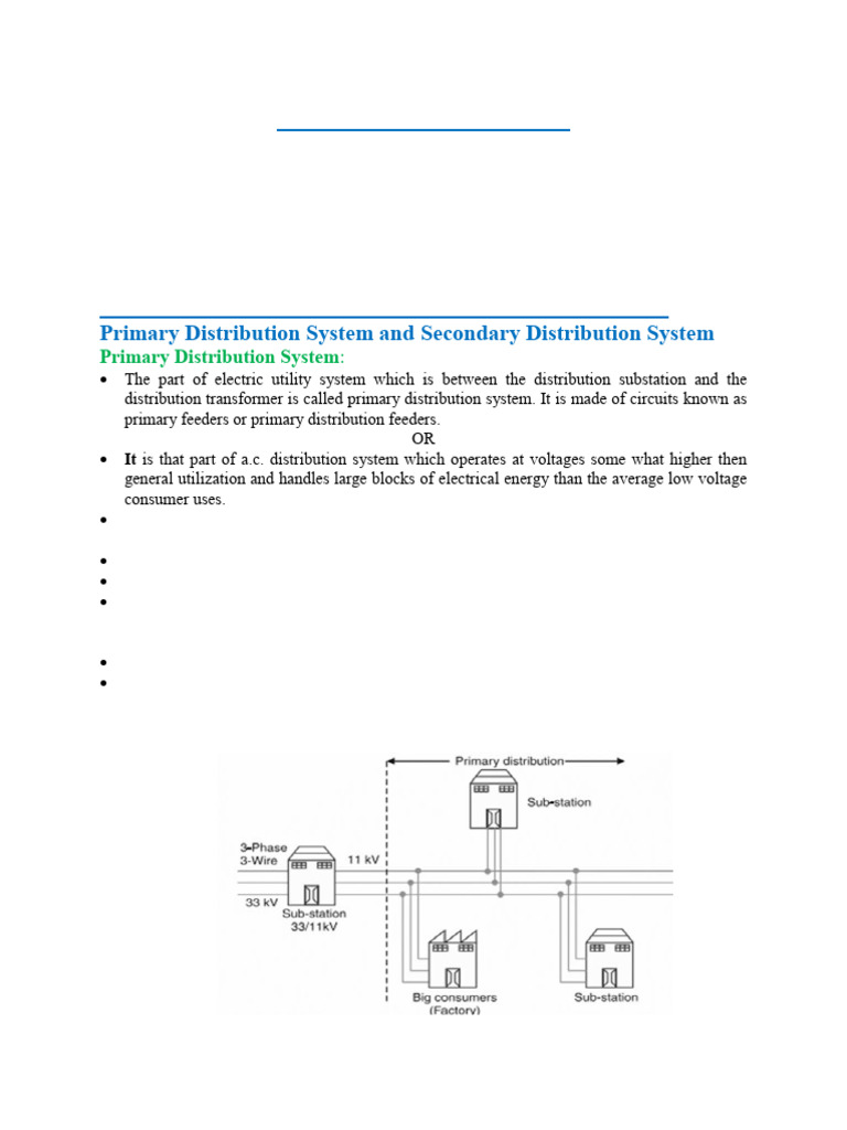 21 El Distribution System System (Aand B) | PDF | Electric Power ...
