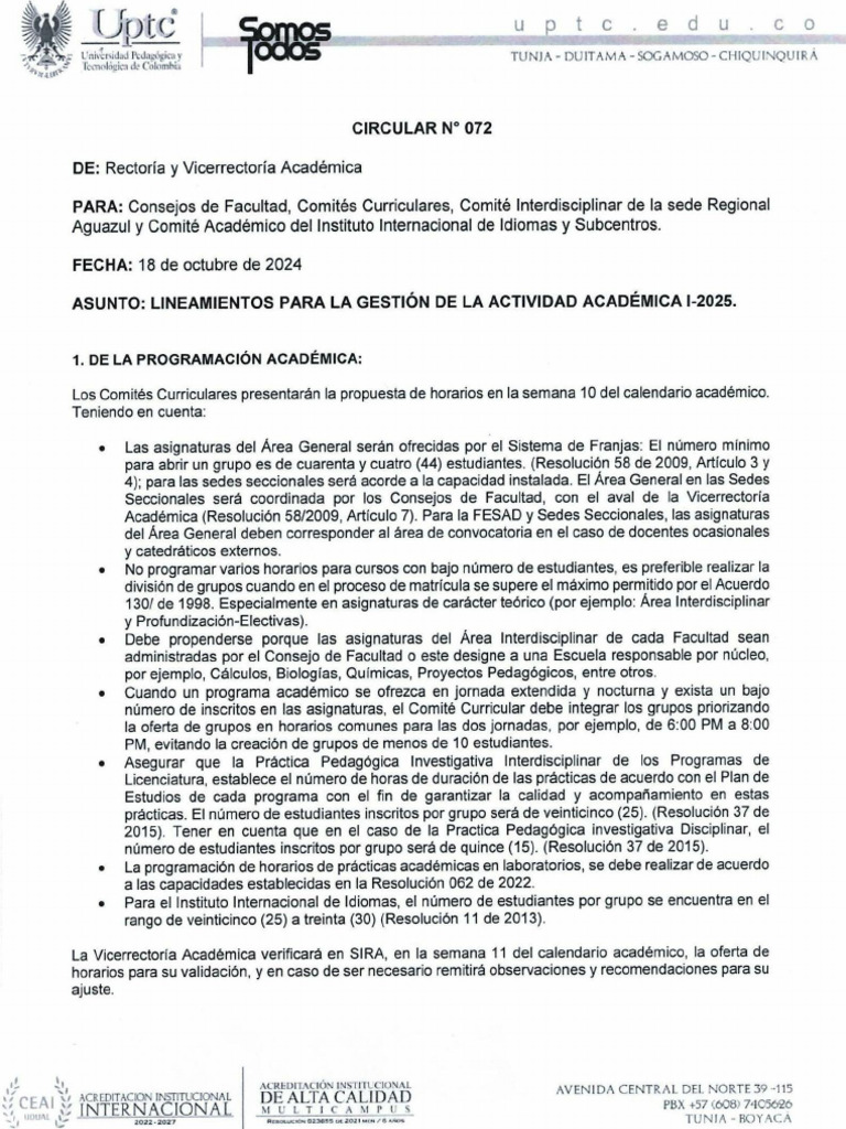 Circular 072 de 2024 Firmada | PDF