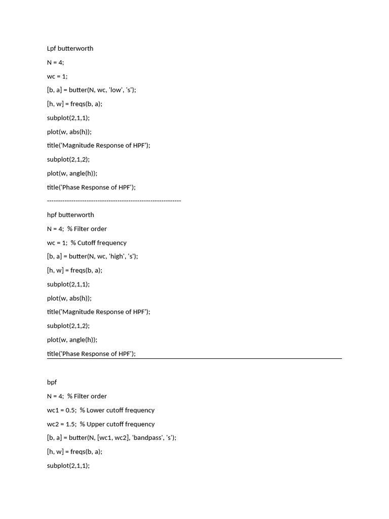 dtsp programs | PDF | Discrete Fourier Transform | Control Theory