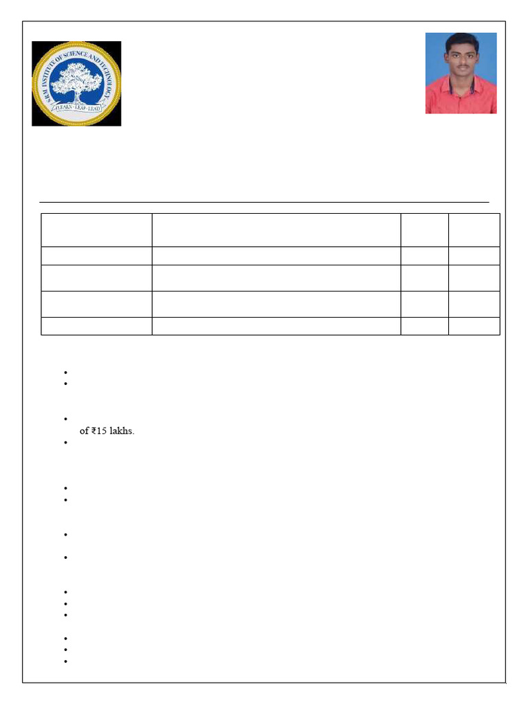 Sai Resume SRM | PDF