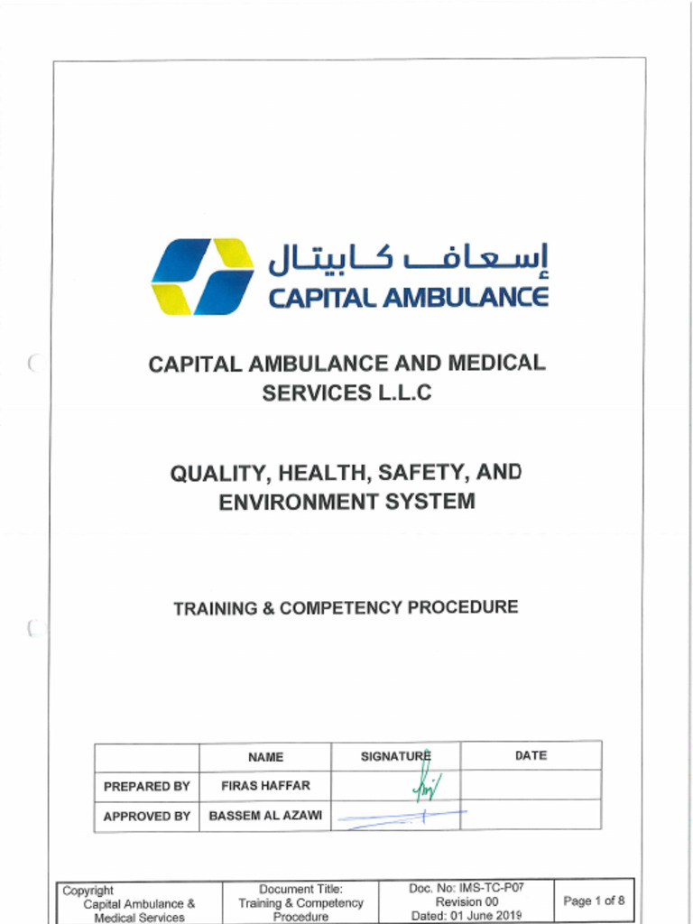 Training & Competency Procedure | PDF