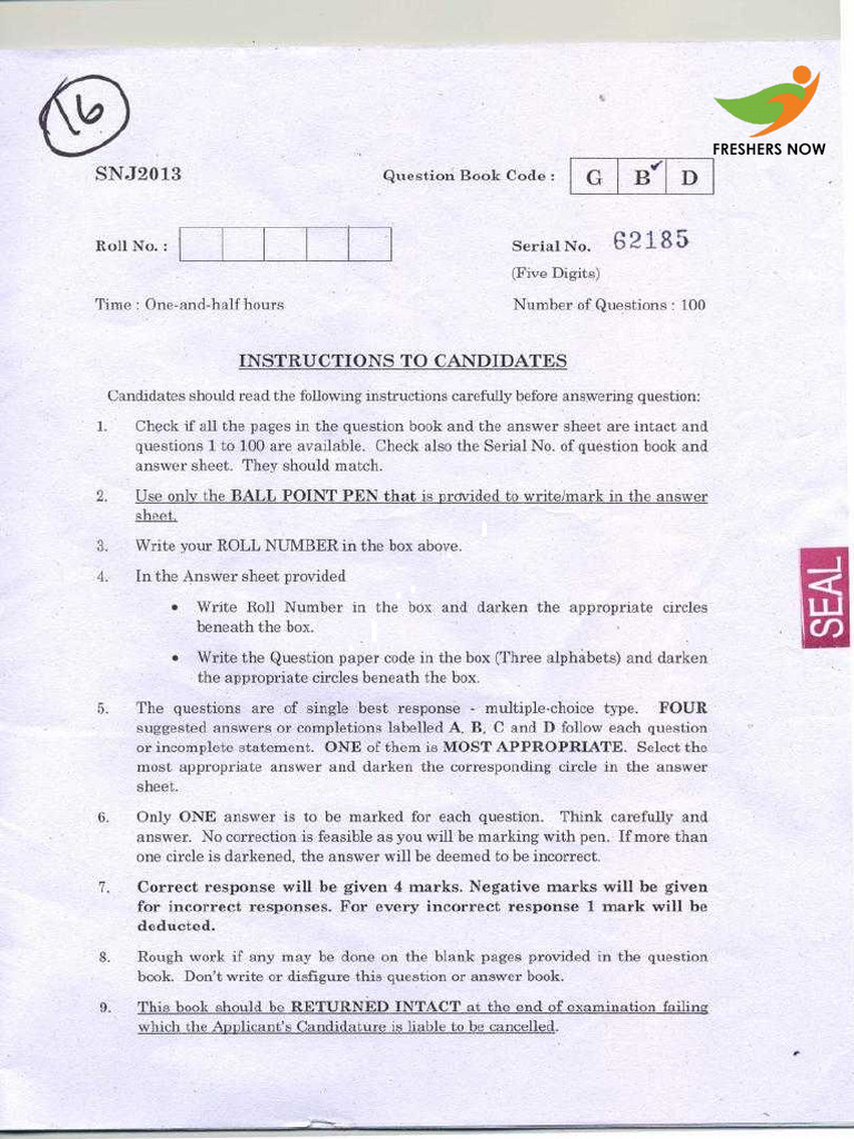 AIIMS NORCET Nursing Officer Memory Based Paper 3 | PDF