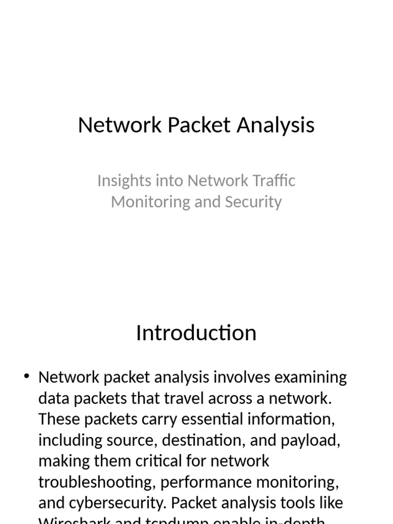 Network Packet Analysis Detailed | PDF | Computer Network | Network Packet