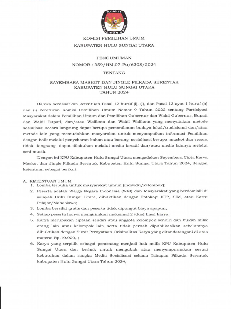 359 Sayembara Maskot Dan Jingle | PDF