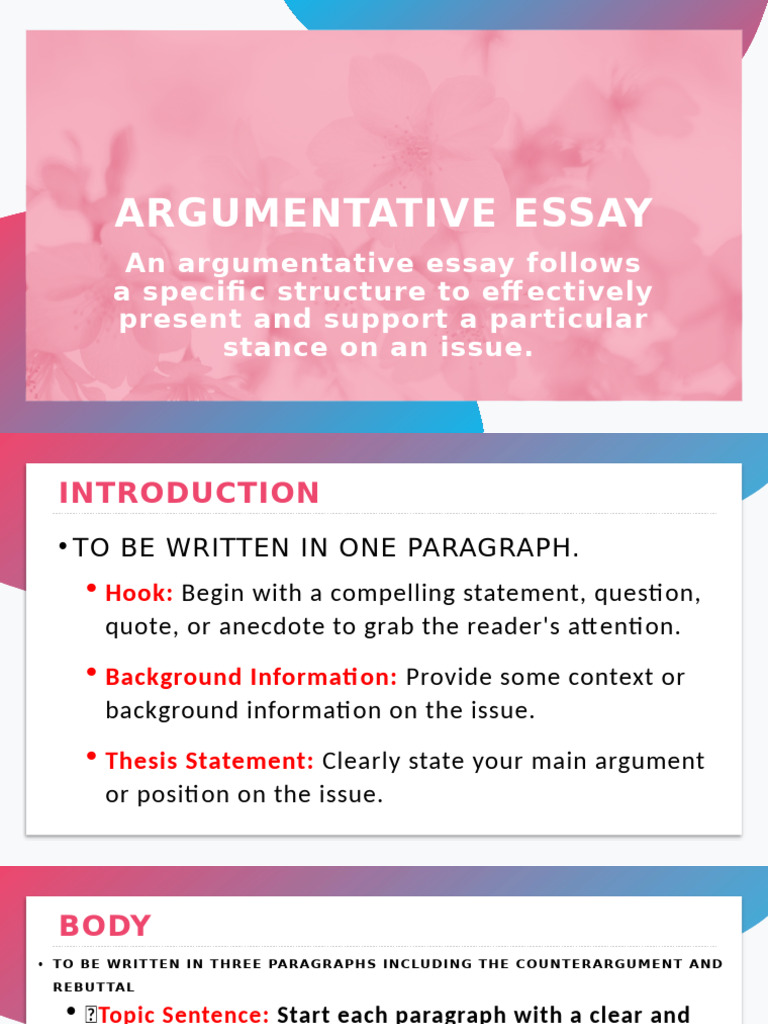 Argumentative Essay PPT Second Quarter | PDF | Psychological Resilience ...