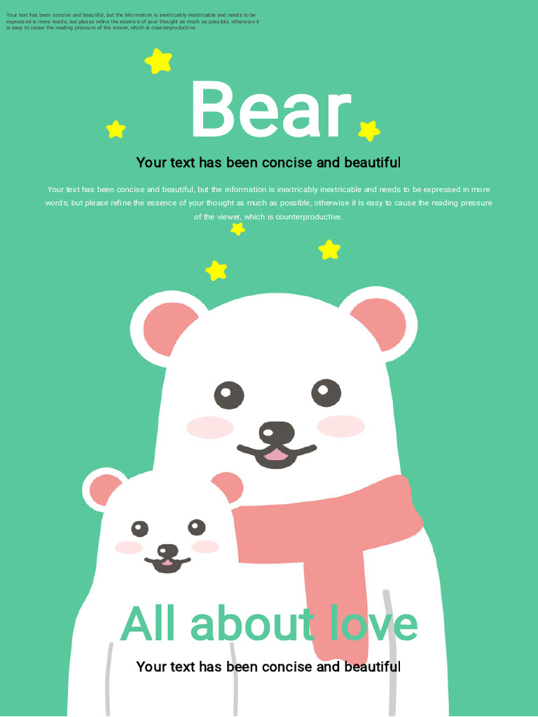 Cute Bear Book Cover-WPS Office | PDF