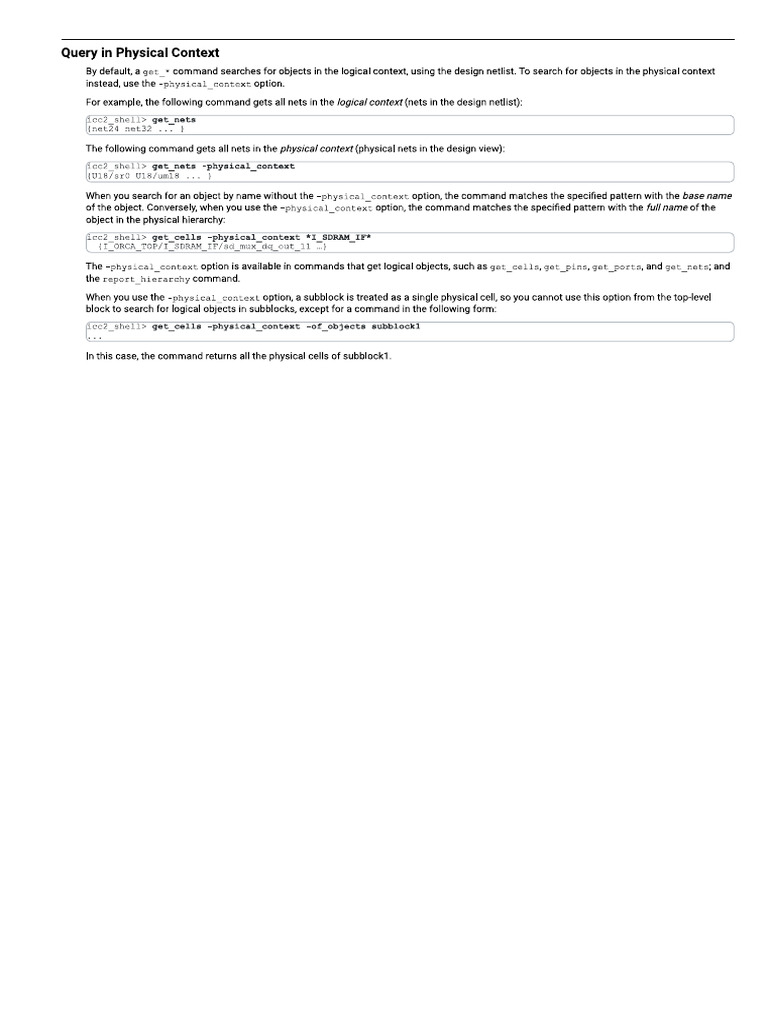 Physical Context | PDF