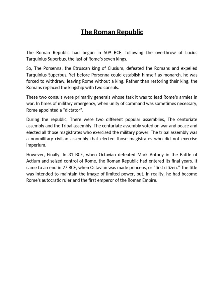 Roman Republic | PDF