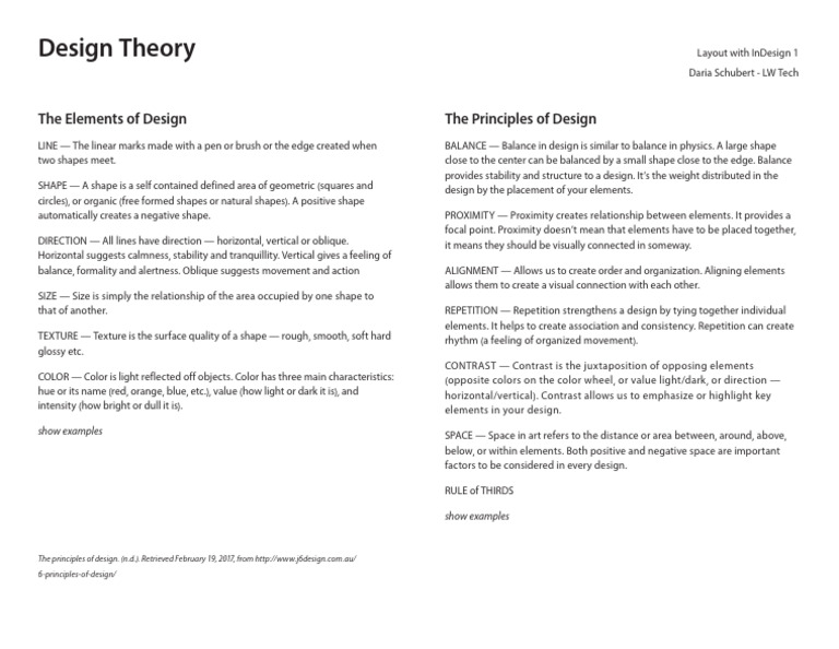 Design Theory | PDF | Shape