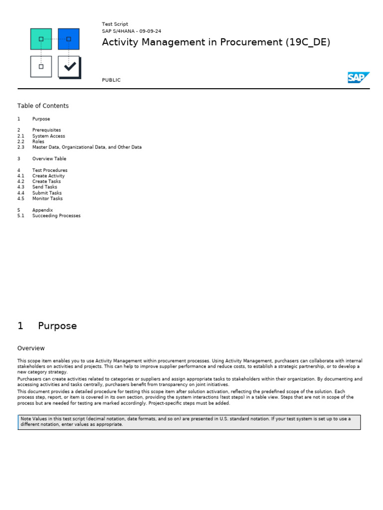 Procurement Activity Management | PDF | Procurement | Computing