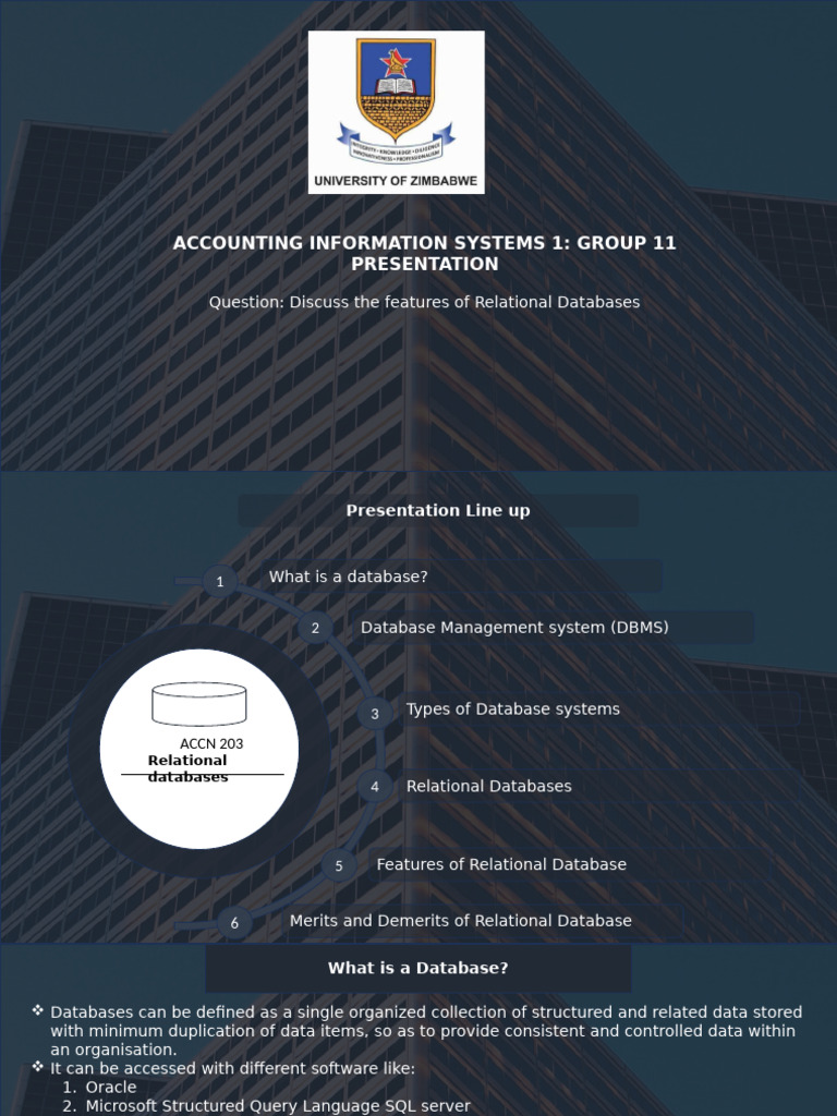 AIS GROUP 11 Presentation | PDF | Databases | Relational Database