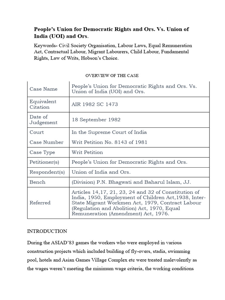 Supreme Court Ruling on Labor Rights Violations | PDF | Employment ...