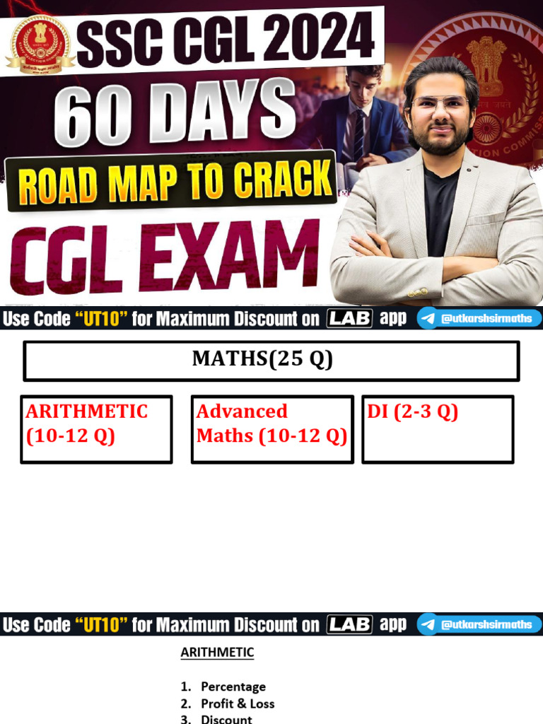 SSC CGL 2024 60 Days Roadmap | PDF | Triangle | Area