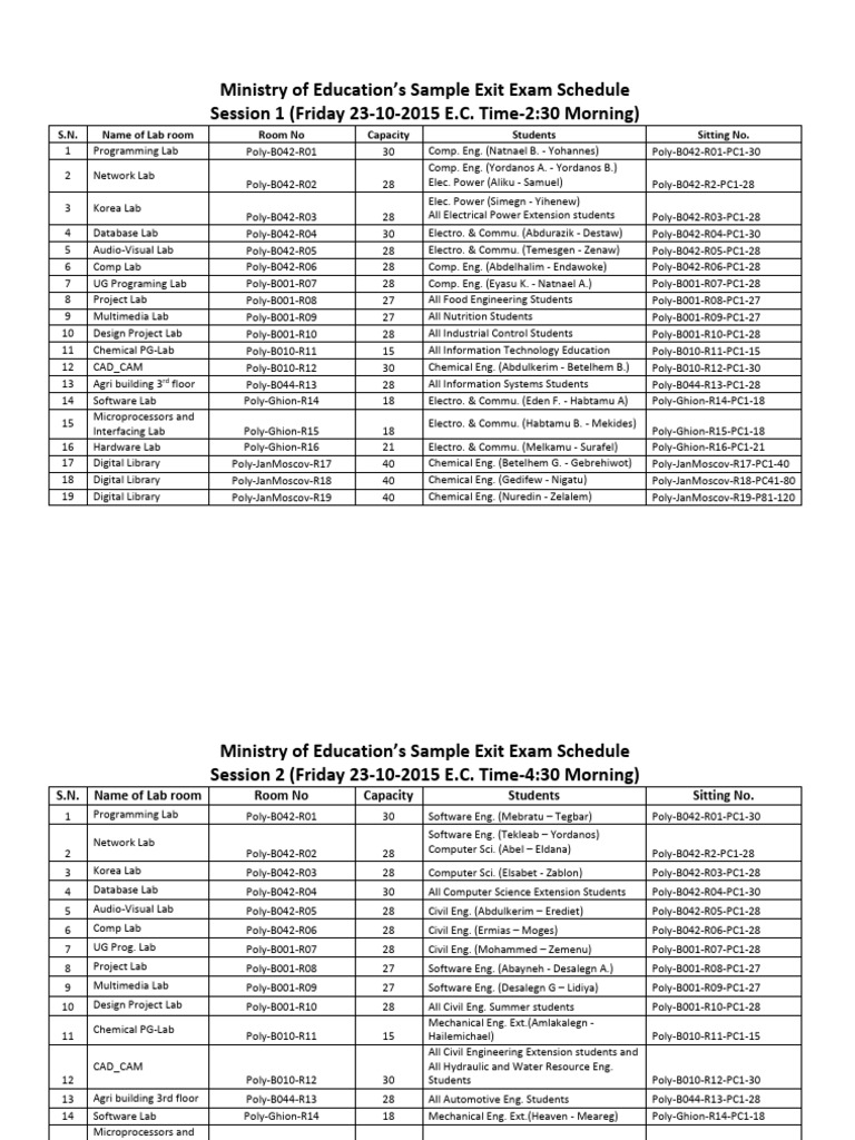 MoE Sample Exit Exam | PDF | Engineering | Computing