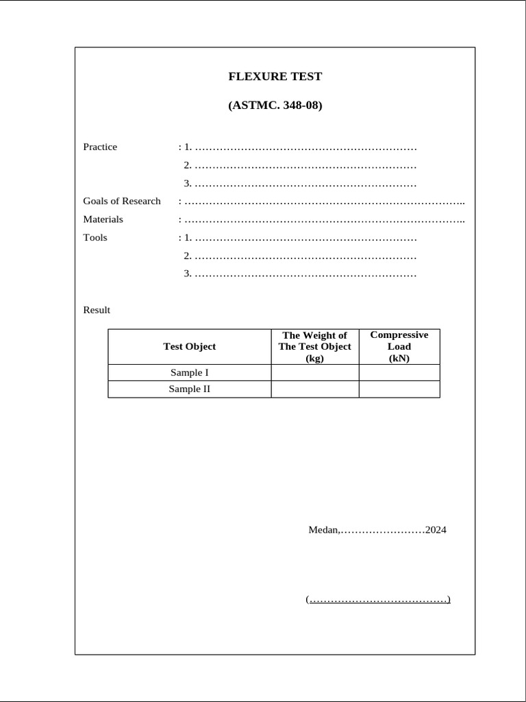 Flexure Test Pdf Bending Concrete