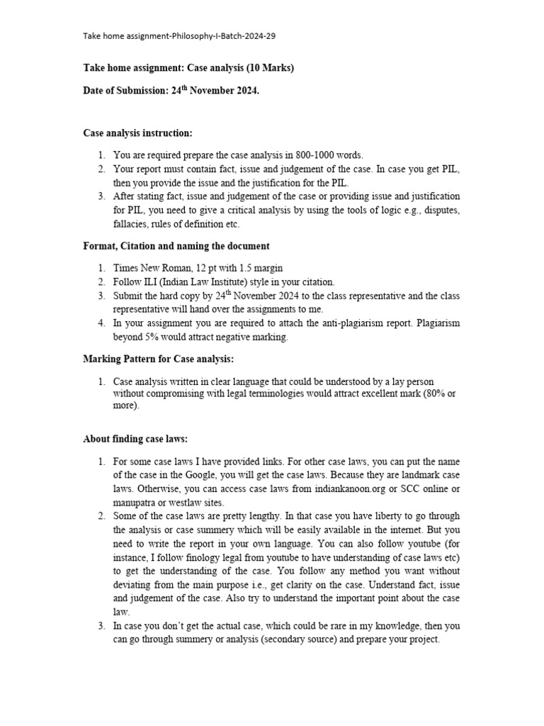 CAT-3 Take Home Assignment | PDF