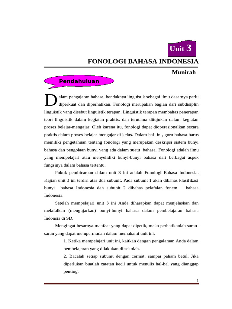 BAC Kajian BI Unit 3 | PDF