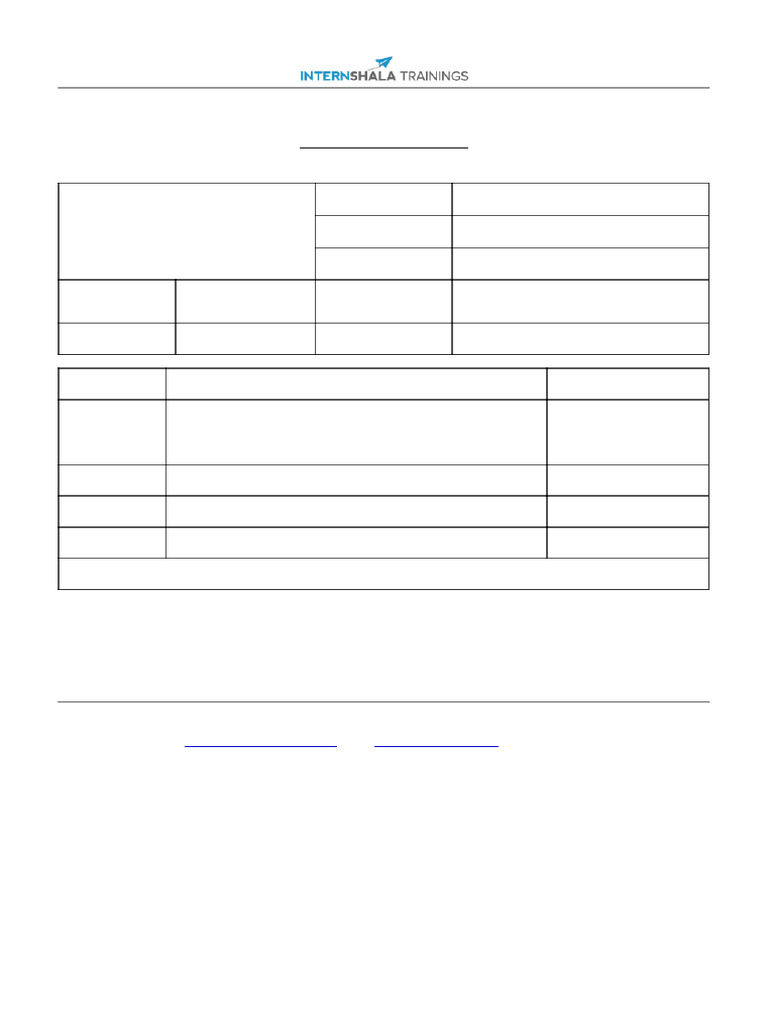 Internshala Trainings Invoice | PDF