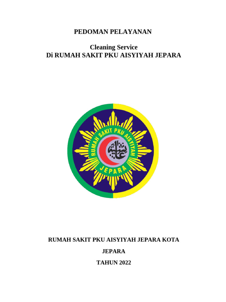 Pedoman Cleaning Service RS PKU Jepara | PDF