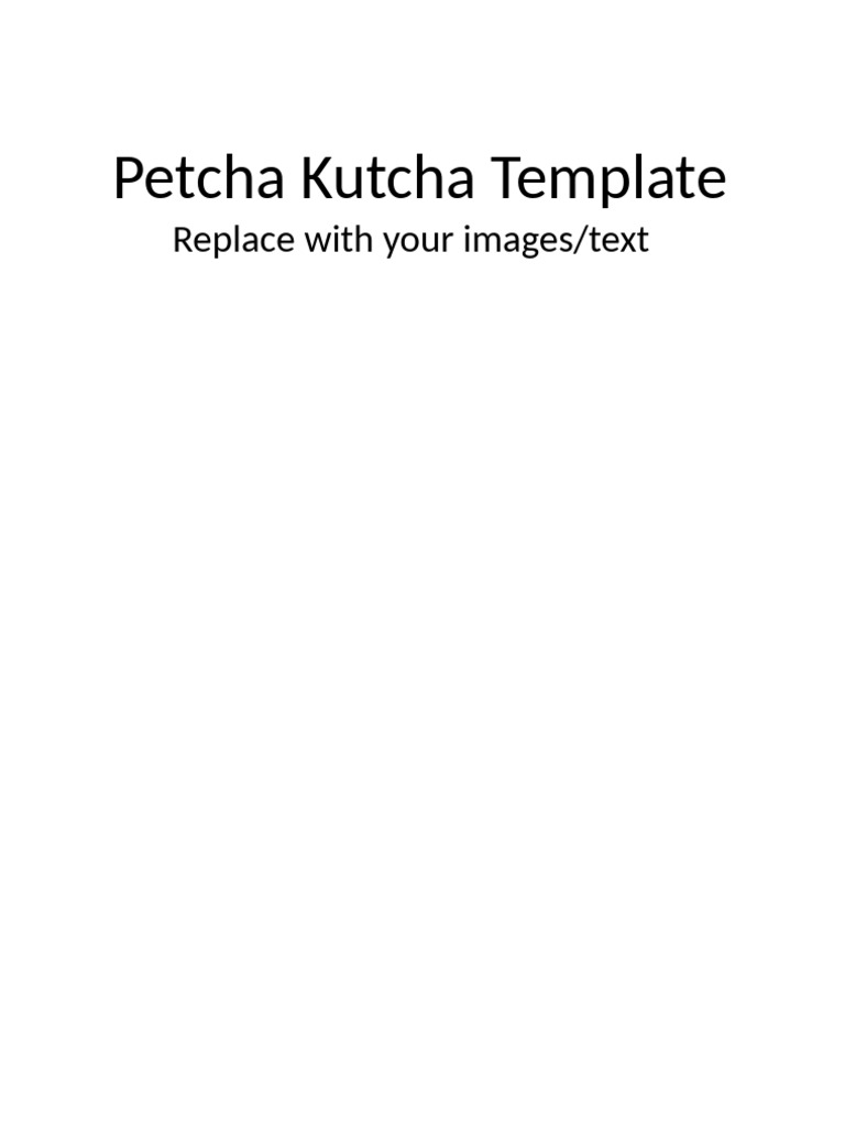 Pecha-Kucha-Presentation | PDF