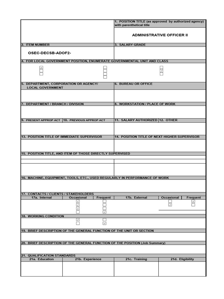 PDF Administrative Officer Ii | PDF | Business