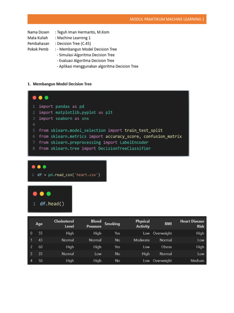 Modul 7 - Decision Tree | PDF