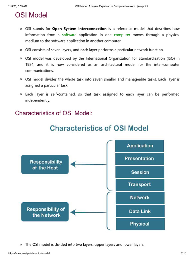 OSI Model | PDF