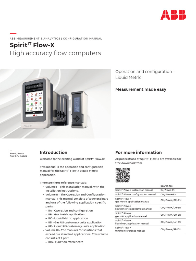 Flow-X Manual IIc - Liquid Metric Application - CM - FlowX - LM-En - J | PDF | Flow Measurement ...