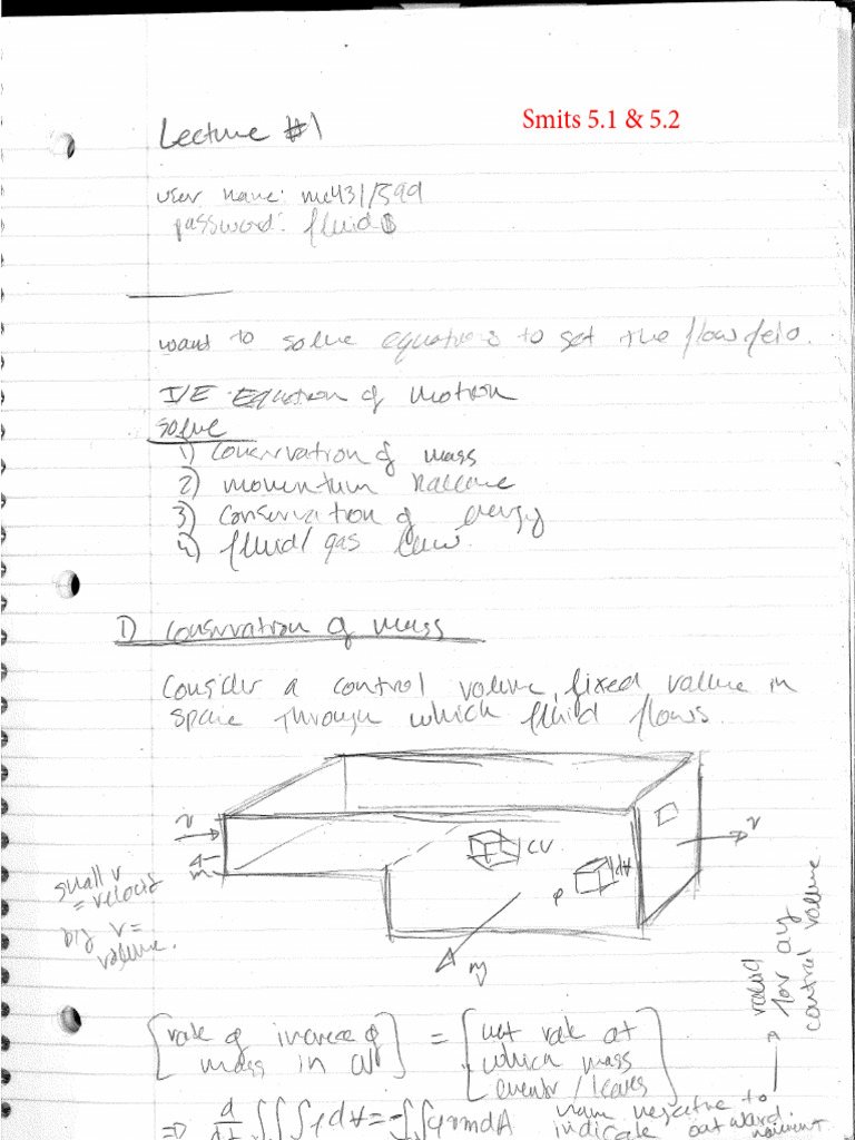 Fluid Mechanics Lecture Notes | PDF