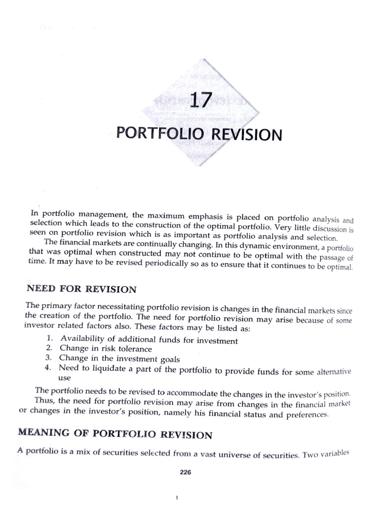 Portfolio (Revision & Evaluation) | PDF