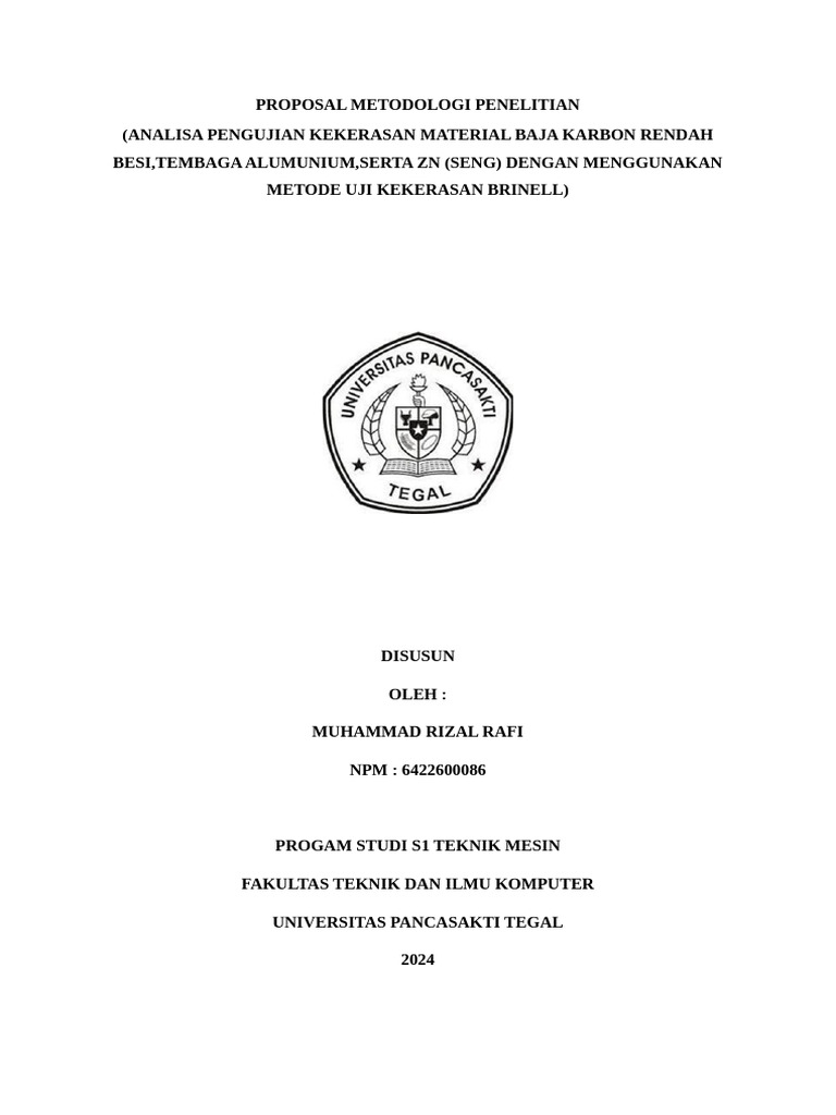 Proposal metodologi penelitian Muh. Rizal raffi 5c | PDF
