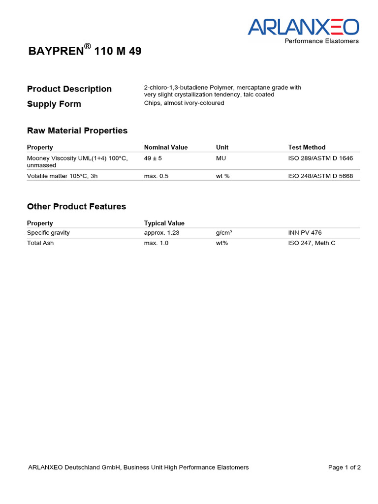 Baypren 110 M 49 8 | PDF