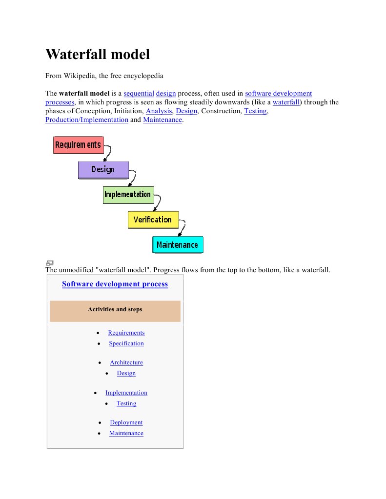 Waterfall Model | Software Development Process | Production And ...