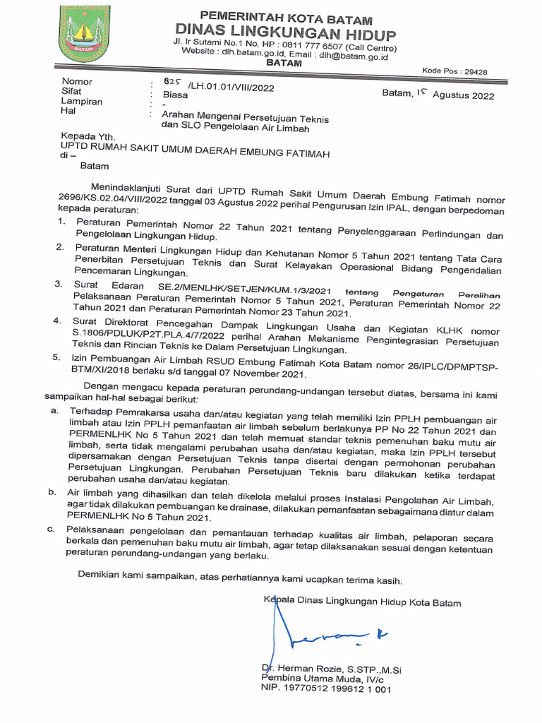 Pertek Ipal Yang Dipersamakan | PDF