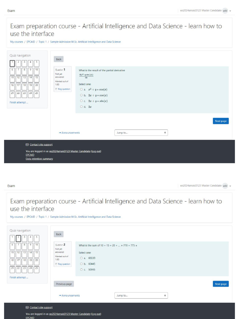 DIT_AI & DS_Sample Questions | PDF