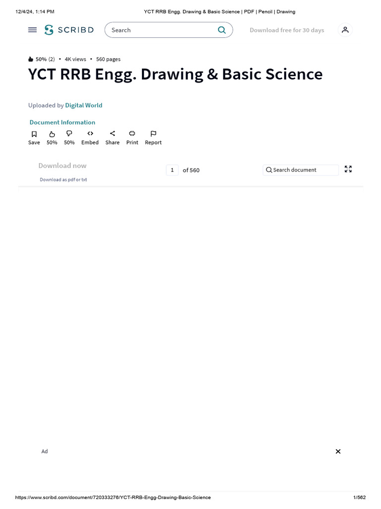 Yct Rrb Engg Drawing Basic Science Pdf Pencil Drawing Pdf