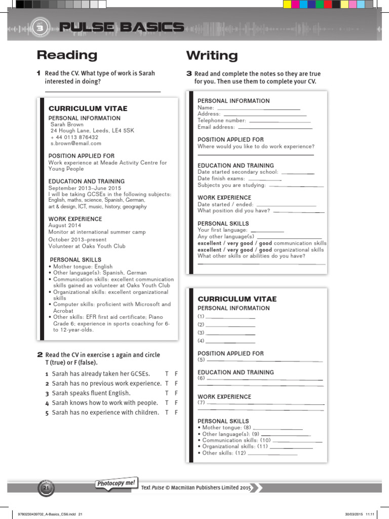 Víctor Reading & Writing Units 3 A 6 | PDF