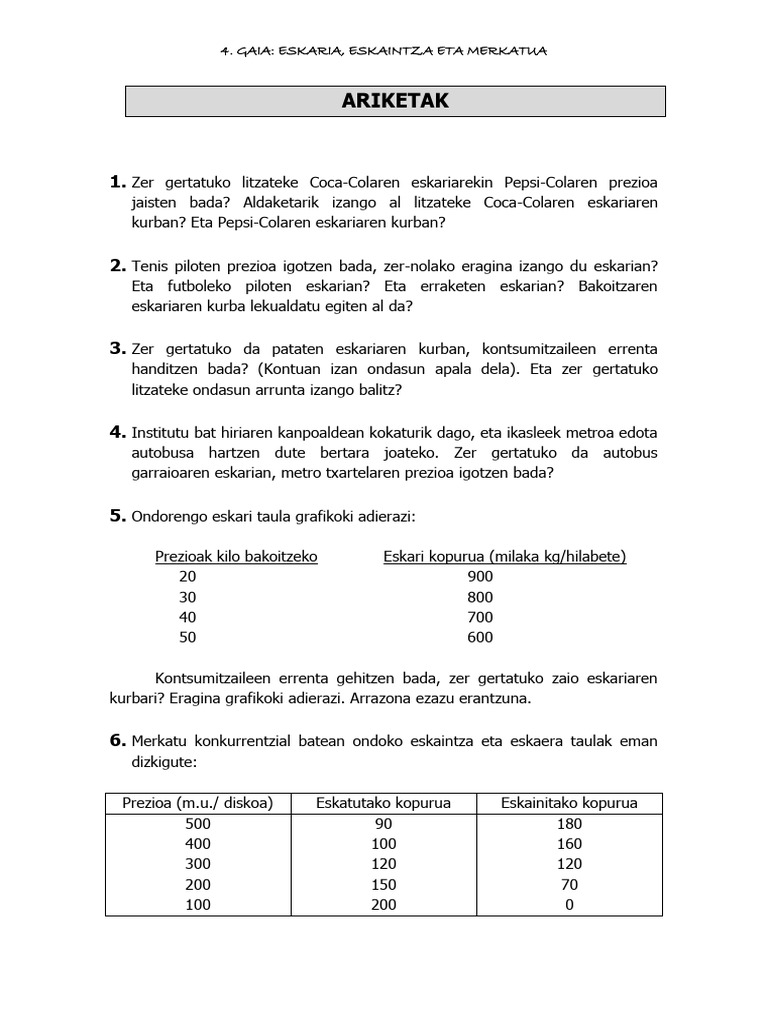 4 GAIA Ariketak | PDF