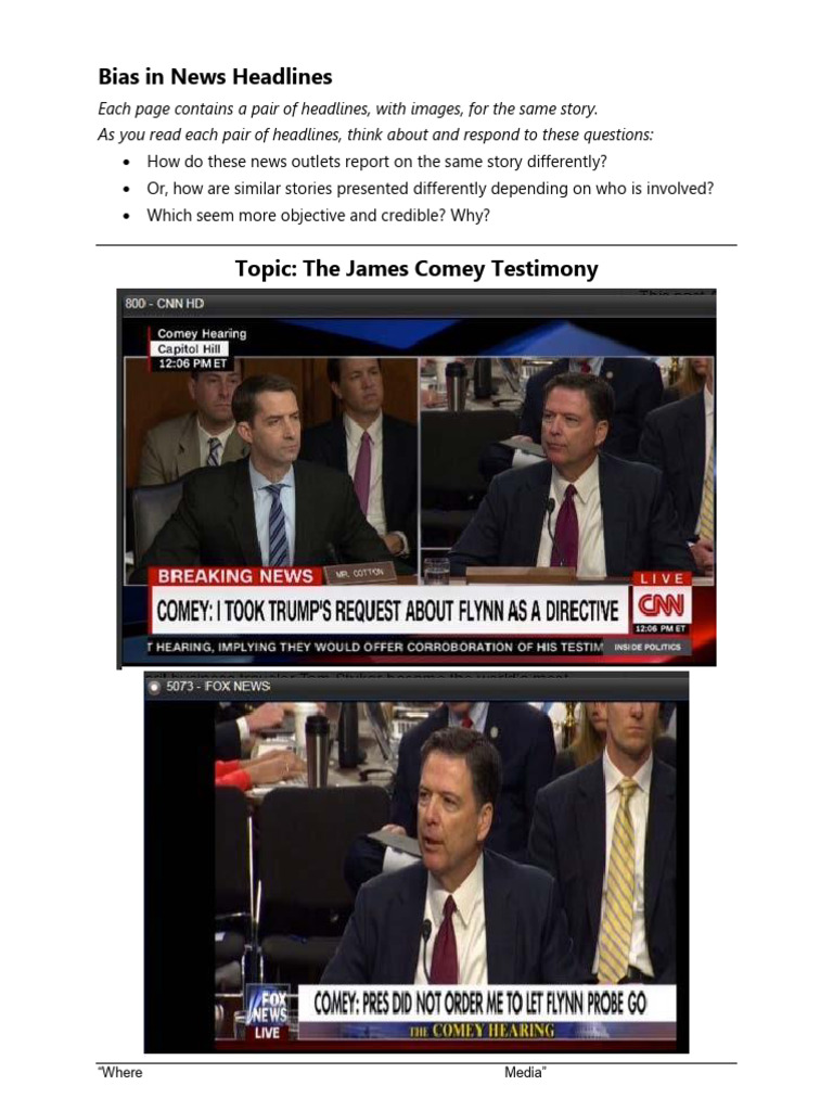 Session 4 - Headline Bias | PDF | News | Punctuation