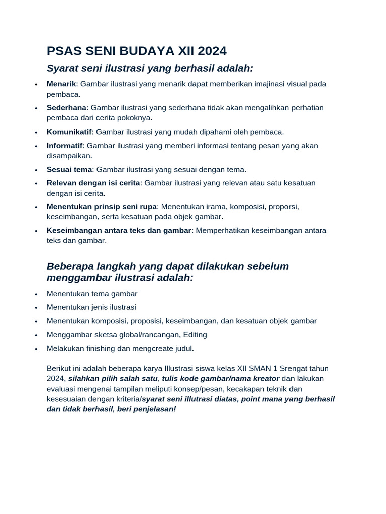 Psas Seni Budaya Xii 2024 C | PDF