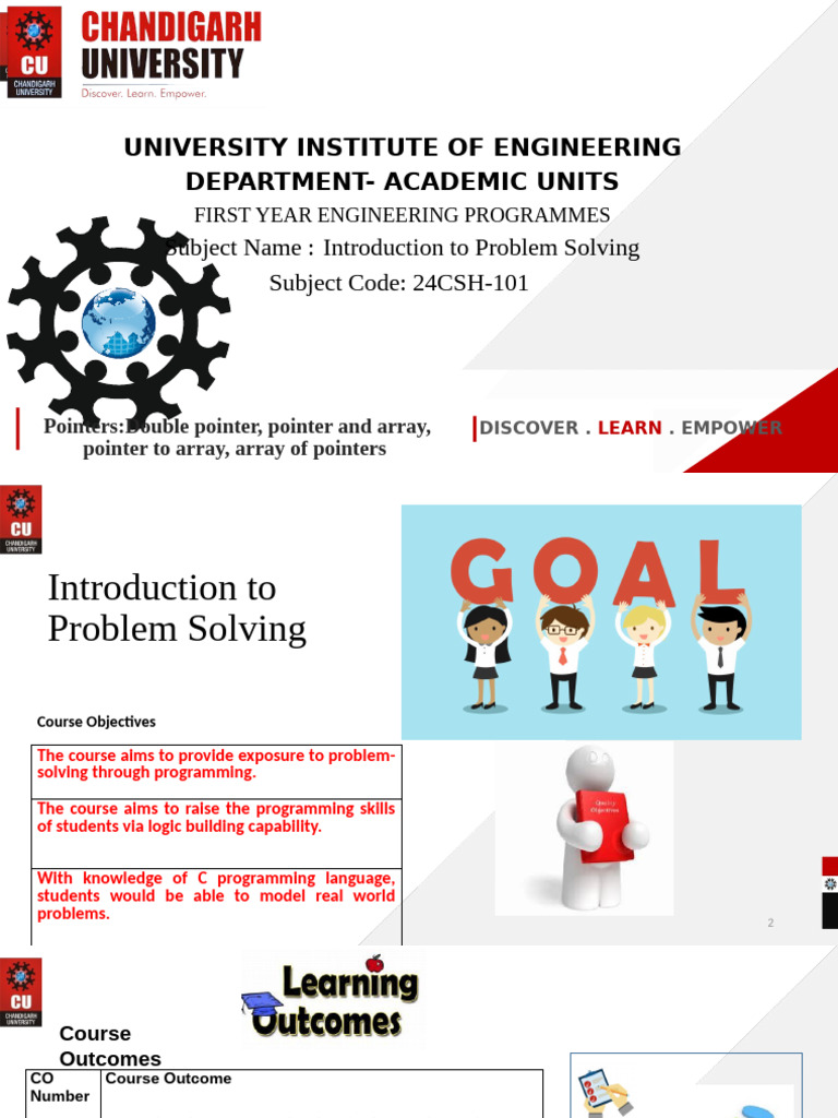 Lecture 312 Pointer To Pointer Pointer Arithmetic Pdf Pointer 4216