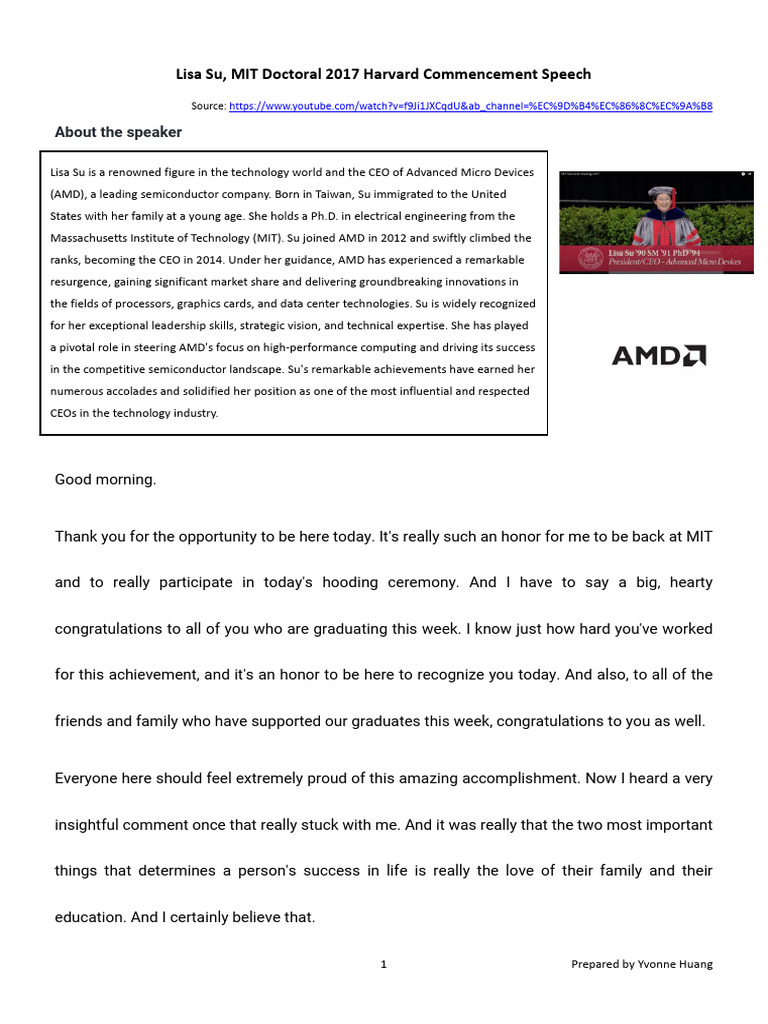 2017 Lisa Su MIT Hooding Ceremony | PDF