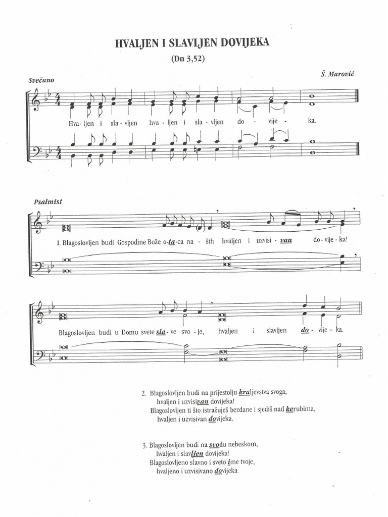 Hvaljen I Slavljen Dovijeka C5a1 Marovic487 | PDF