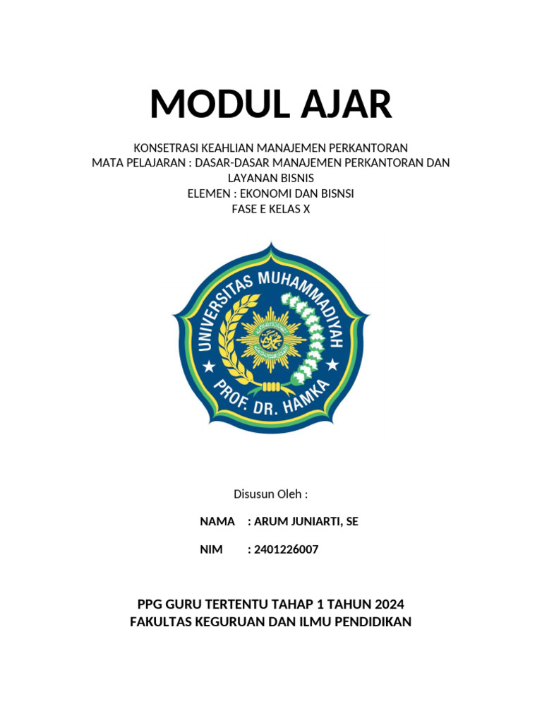 Modul Ajar DPK Materi 3.1 | PDF